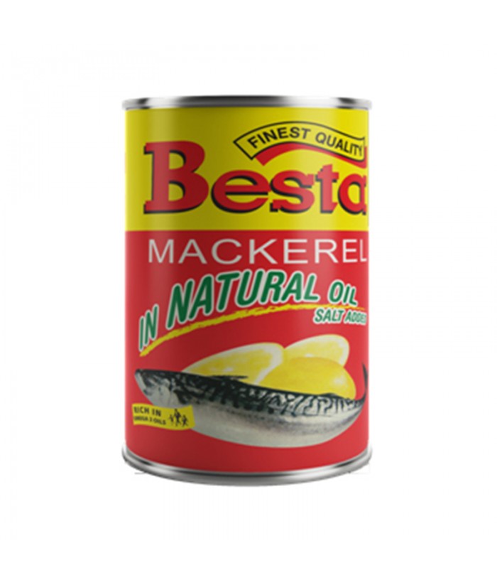 Besta Mackeral Nat Oil 425g 6's/p