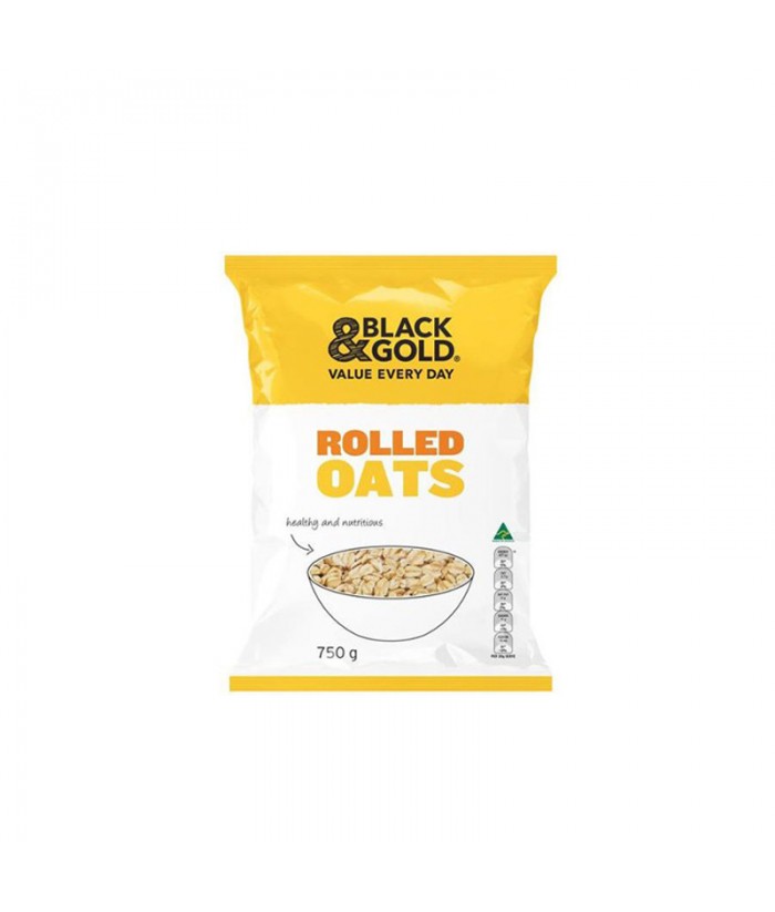 Black & Gold Rolled Oats 750g