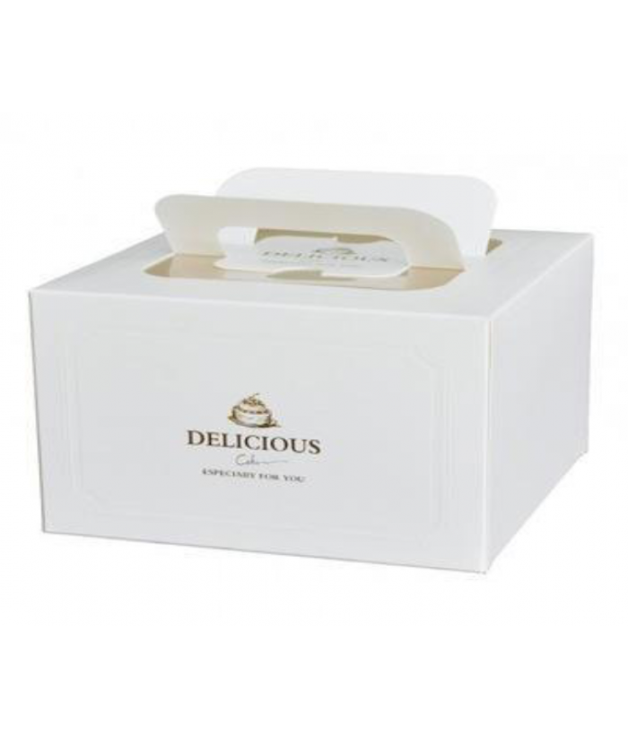 Cake Box White with Base